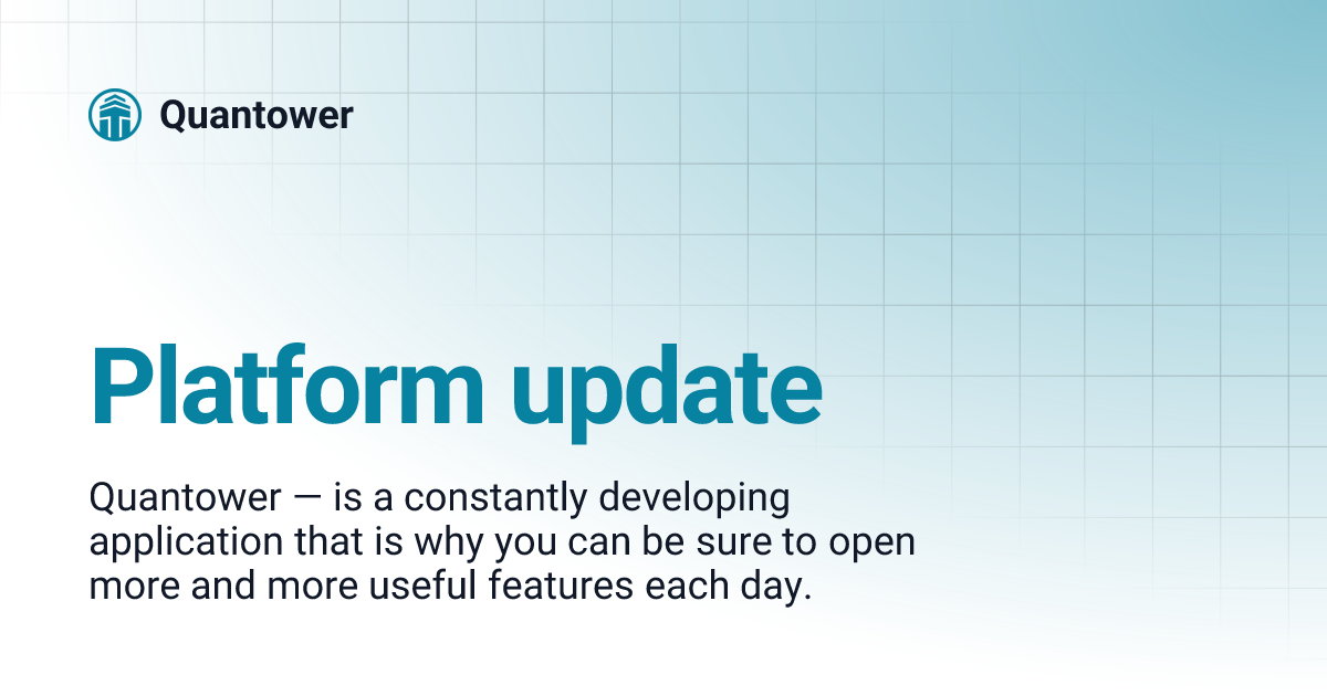 Platform update | Quantower