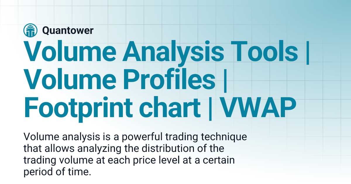 Volume Analysis Tools | Volume Profiles | Footprint chart | VWAP | Quantower