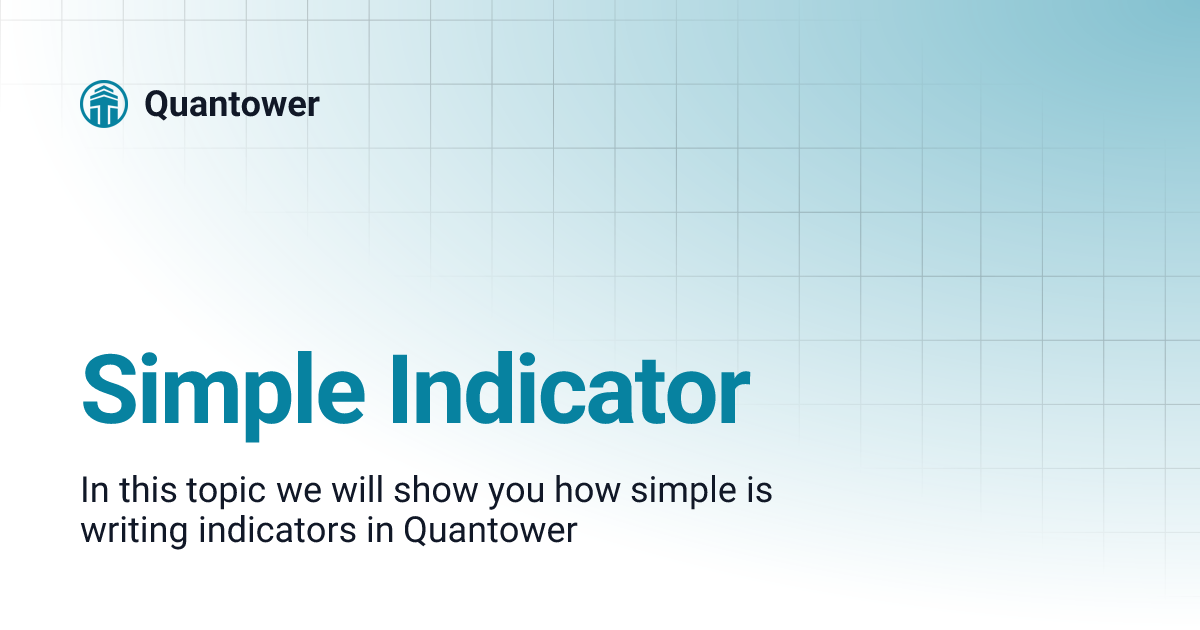 Simple Indicator | Quantower