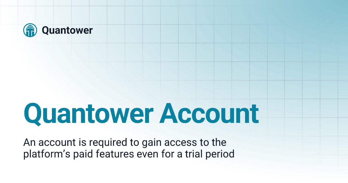 Quantower Account | Quantower