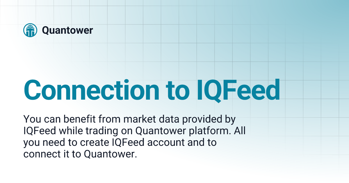 Connection to IQFeed | Quantower