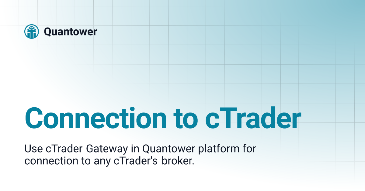 Connection To Ctrader Quantower
