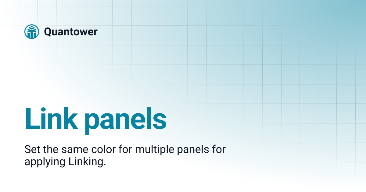 Link panels | Quantower