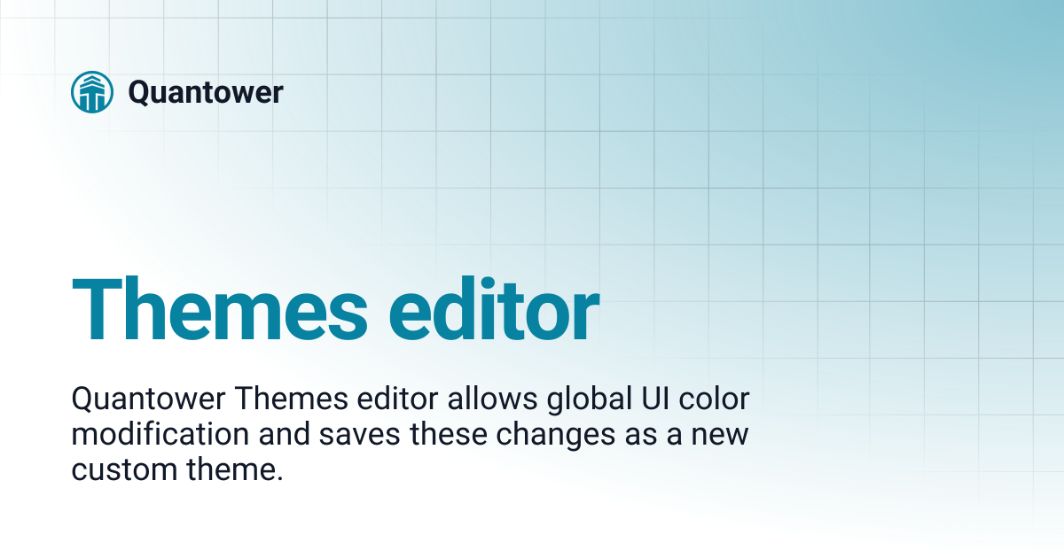 Themes editor | Quantower